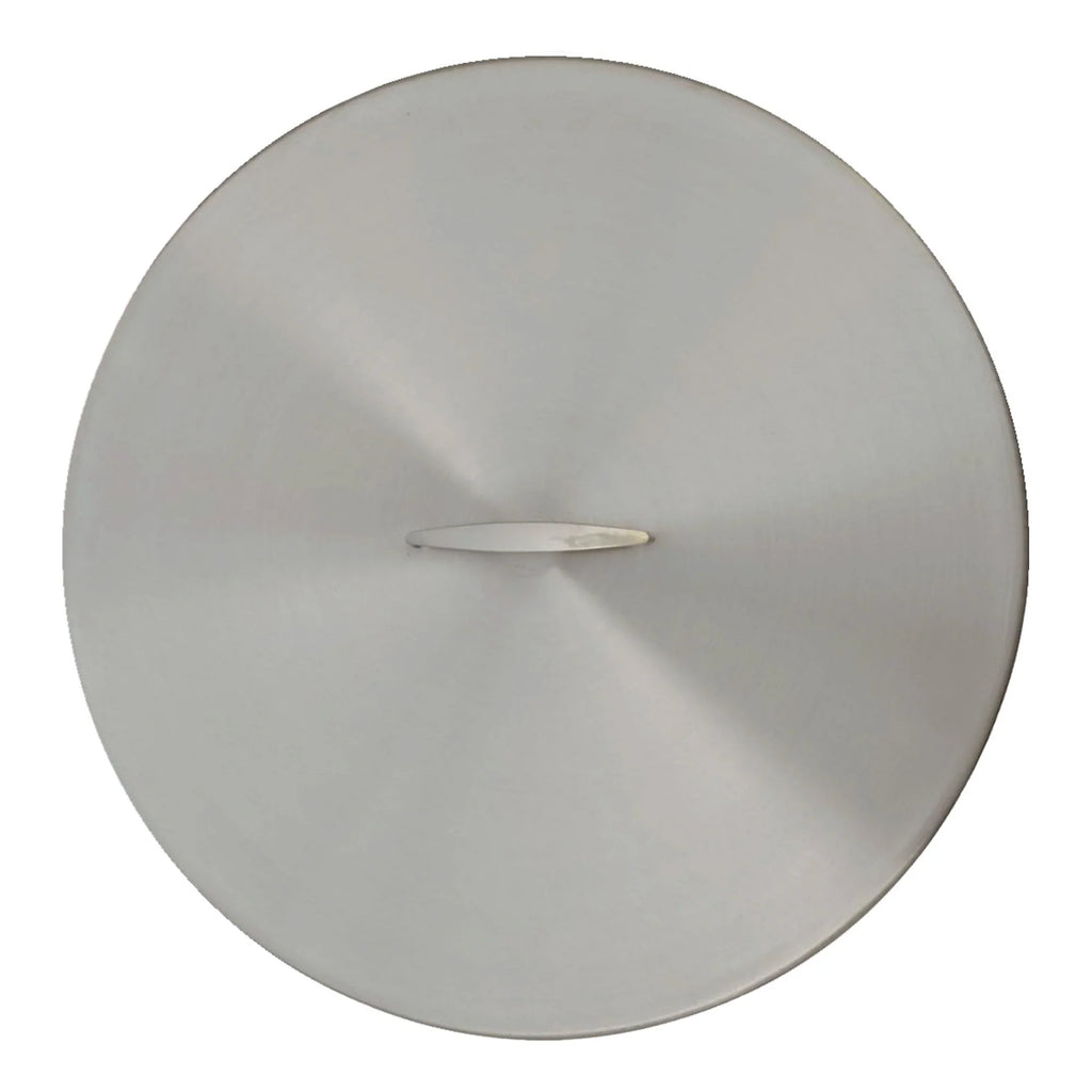 30" Round Stainless Steel Lid Cover (With Handle)