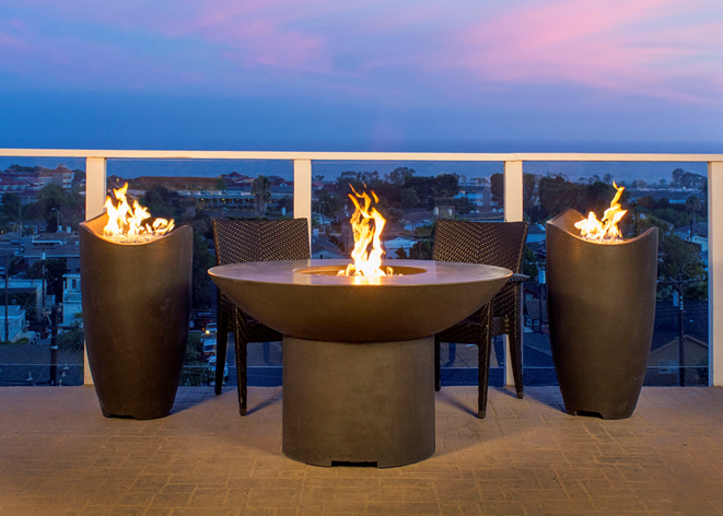 American Fyre Designs Wave Fire Urn