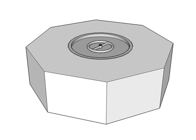The Outdoor Plus 36x16 Ready-to-Finish Octagon Gas Fire Pit