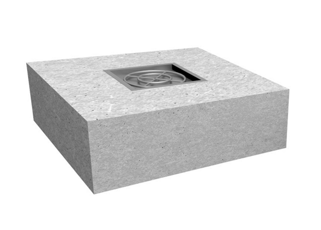 metal fire pit square